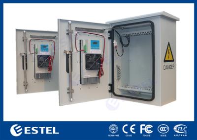 China Small Pole Mounted Outdoor Telecom Cabinet IP55 7U With Led Lamp for sale