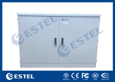 China Stainless Steel Two Bay Base Station Cabinet DIN Rail Power Distribution Enclosure for sale