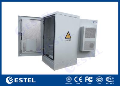 China 500W IP55 Double Door Outdoor Telecom Cabinet Single Wall With Insulation for sale