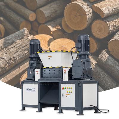 China FANTE Compact Dual Shaft Shredder for Efficient Processing of Recycled Wood MDF Chipboard and Wooden Packaging Waste for sale