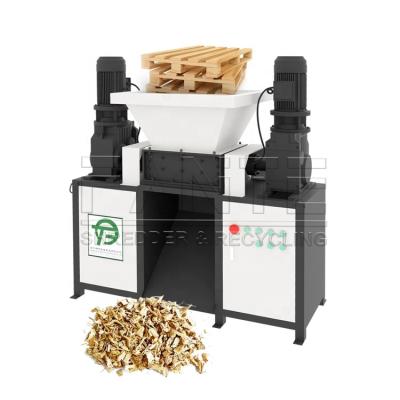 China FANTE Compact Dual Shaft Wood Shredder for MDF Boards Veneer Panel Waste Wooden Strips and Timber Scrap Recycling for sale