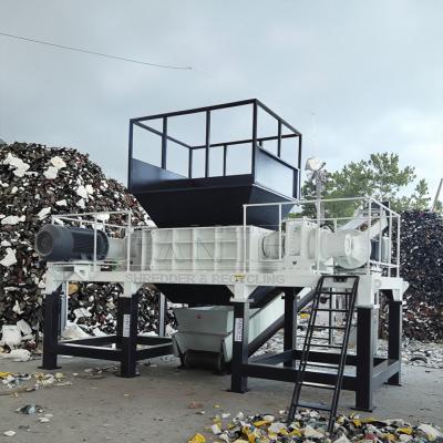 China Heavy-Duty 1200 Model Dual-Shaft Shredder for Metal ScrapTires Industrial Waste Recycling for sale
