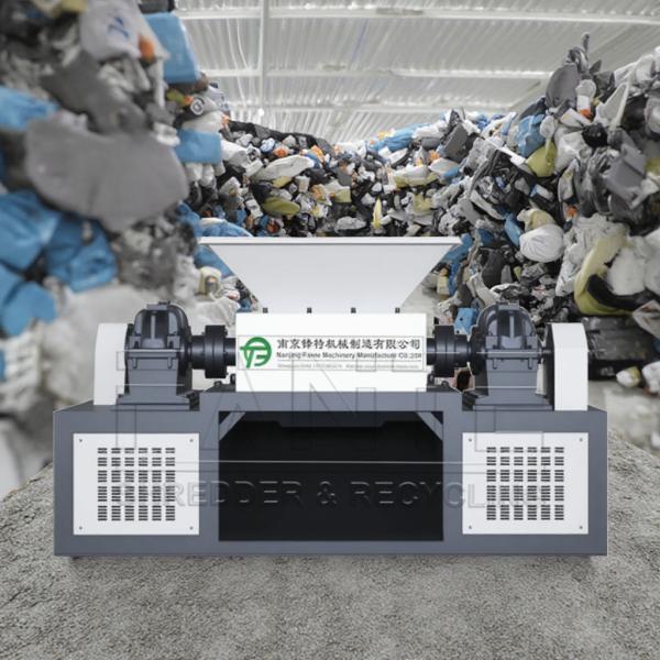 Quality CE Certified Industrial Grade Two Shaft Shredder for Municipal Solid Waste Commercial Waste Hospital Waste for sale