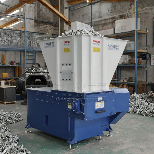 Quality Efficient Mono Shaft Shredder for Processing Nylon Textiles Nets Plastic Blocks for sale