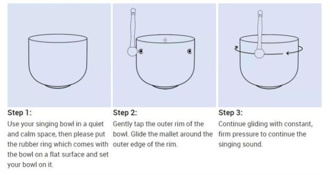 Frosted Quartz Crystal Singing Bowls with seven chakra notes free accessories from 8-24inch 0