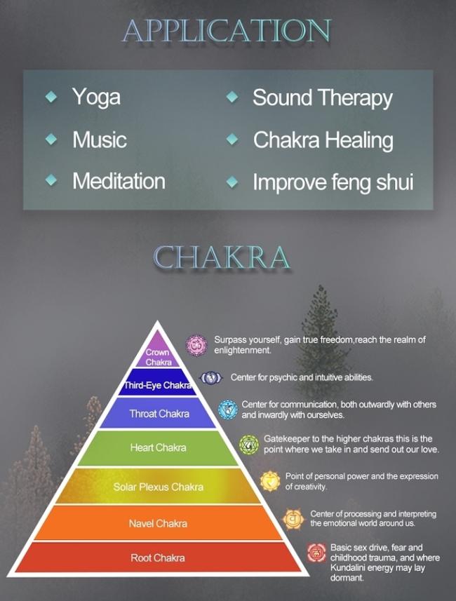 Crystal Singing Tuning Forks with set and accessories factory sell directly 5