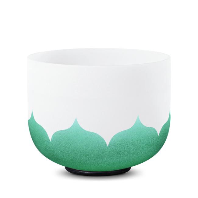 Crystal Singing Bowls Set with Lotus Design Chakra Singing Bowls for Meditation Sound Therapy 5