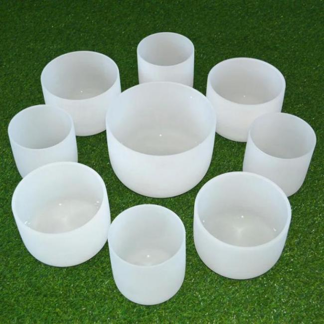 Perfect Harmony Sets for frosted crystal singing bowl with Carrying Case made in China 1