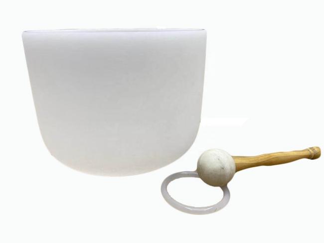 Top Quality 8-14 Set Frosted Quartz Singing Bowl with mallet and carring bags 6