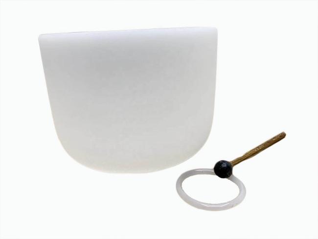 Top Quality 8-14 Set Frosted Quartz Singing Bowl with mallet and carring bags 7