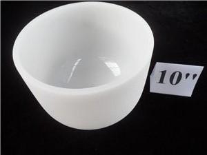 China Crystal Singing Bowls 6'' to 12'' 12 music notes free tune for sale