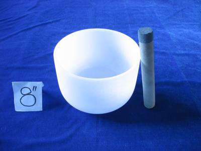 China The Original Classic Frosted Crystal Singing Bowls one set  for sound healing instruments for sale