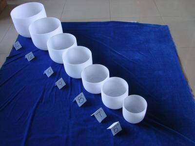 China Full set Best quality Quartz Crystal Singing Bowls set for sale