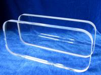 China Clear Quartz Plate 99.99% Purity JGS2 80mm x 2mm for High Temperature Applications for sale