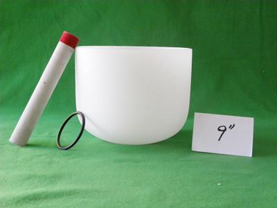 China Third eye chakra A Frosted Quartz Singing Bowl for sale