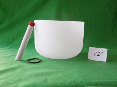 China Crystal singing bowl made of  high purity quartz for sound  healing instruments for sale