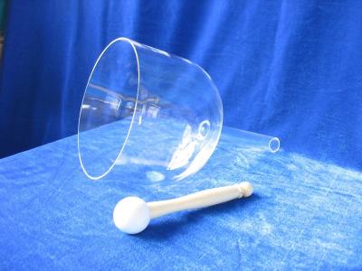 China Clear Crystal Singing Bowl with carrying case for sale