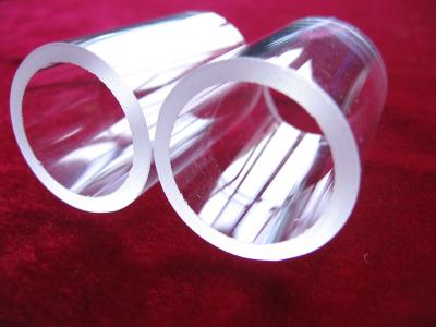 China Fire burning high tempreture resistant clear quartz glass tube for sale