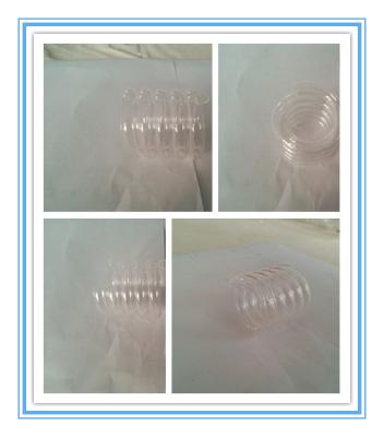 China Helical clear quartz glass pipes for sale
