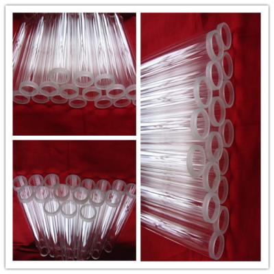China Different sizes of clear quartz glass tube for hearting for sale