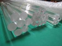 China High Purity Clear Quartz Rod 99.99% 2-40mm OD 1100 Degree Heat Resistance for sale