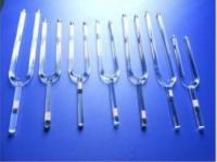 China High Purity Quartz Crystal Tuning Fork Full Diatonic Scale 16mm 400mm Custom Frequencies for sale
