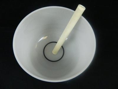 China Chakra Sets of Frosted Quartz Crystal Singing Bowls for sale