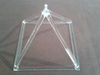 China Optically Clear Quartz Crystal Singing Merkaba 4 Inch Spiritual Healing Tool for sale