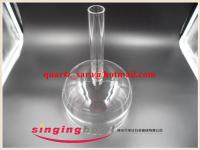 China Practitioner Crystal Singing Bowl with Handle 6 to 10 Inch 99.9% Pure Quartz for sale