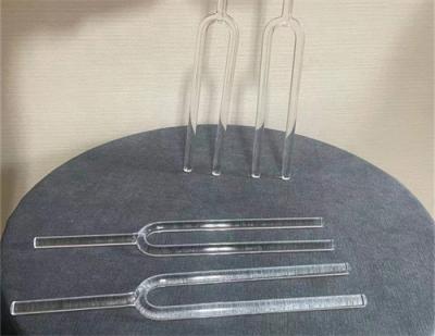 China Quartz crytal tuing fork one set with carrying case and rubber mallet for sale
