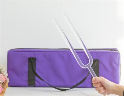 China Quartz crytal tuing fork one set with carrying case and rubber mallet for sale