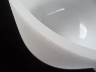 China Crystal frosted singing bowls made of high purity quartz from S to L for sale