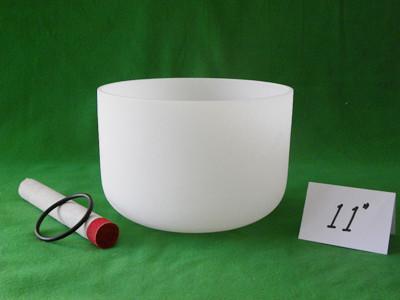 China Frosted Quartz Crystal singing bowls from 9-11'' 7 music notes for sale