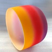 China Chakra Design Frosted Quartz Crystal Singing Bowls Set of 7pcs with mallets and carrying case for sale