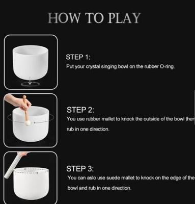 China The Seven Quartz Singing Bowls Chakra Set for sale