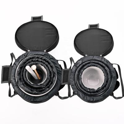 China Comfortable  Purple Carrying Case made of Fuctional Fibrics with thicken padded inserts for singing bowls for sale