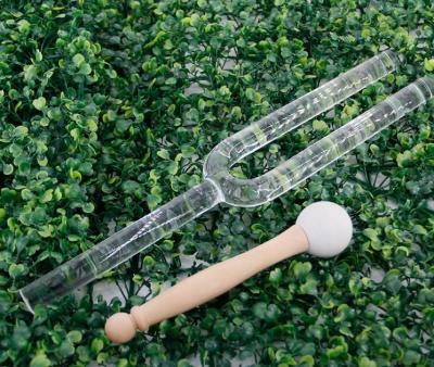 China Hand Made Quartz Crystal tuning forks with mallet and carrying bags for sale