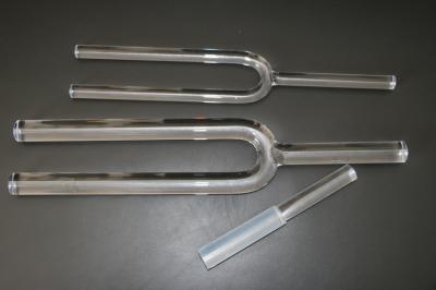 China Long echo pure crystal tuning fork for sound healing with crystal mallets wholesale price for sale