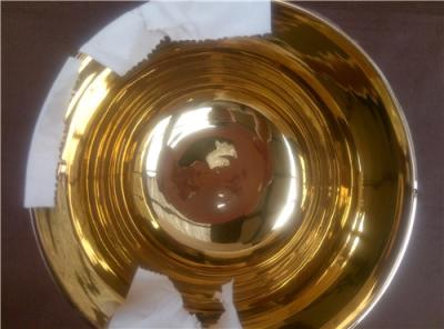 China Gold on the inside surface and outside surface painted crystal singing bowl best price for sale