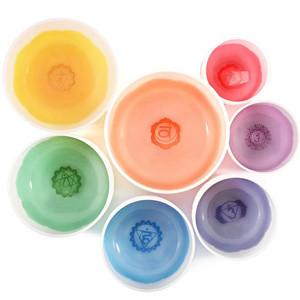 China One Set Hand-crafted Lotus Chakra Singing Bowl Unique Color and Size for sale