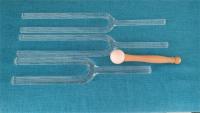 China High Purity Quartz Crystal Tuning Fork Set 16mm Diameter 400mm Length Full Diatonic Scale for sale