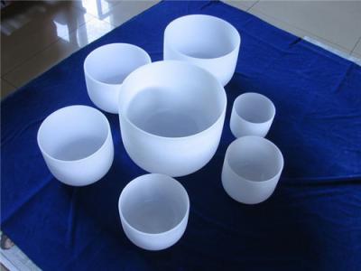 China High purity 99.9% Incredibly Resonant Quartz Singing Bowl for Sound Therapy or Healing for sale