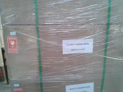 China Direct Manufacturer White Chakra Tuned Quartz Singing Bowl with ORINGS and chakra note FSB951 for sale