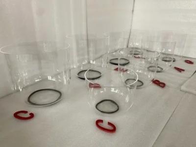 China Clear quartz singing bowls from manufactures for sale