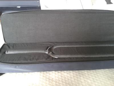 Pure clear crystal tuning forks with carrying box and rubber striker