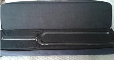China Pure clear crystal tuning forks with carrying box and rubber striker for sale