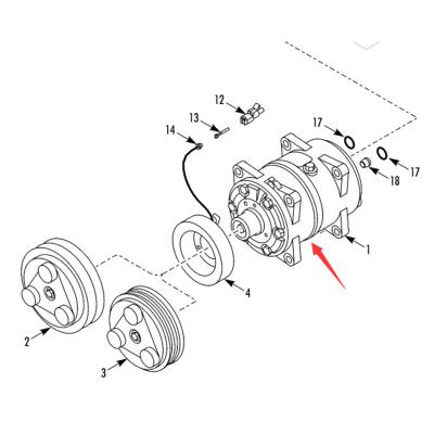 China Original compressor assembly model 1021118IRM for Thermo King RV200 for sale