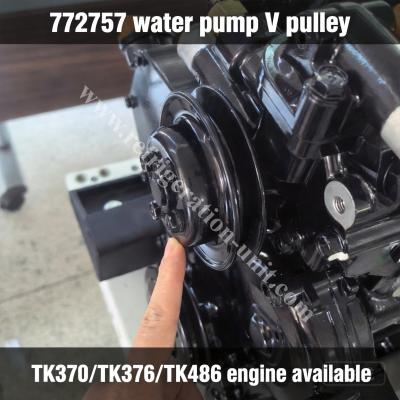 China 772757 THERMO KING engine model TK370/TK376/TK486 water pump V pulley alternative parts for sale