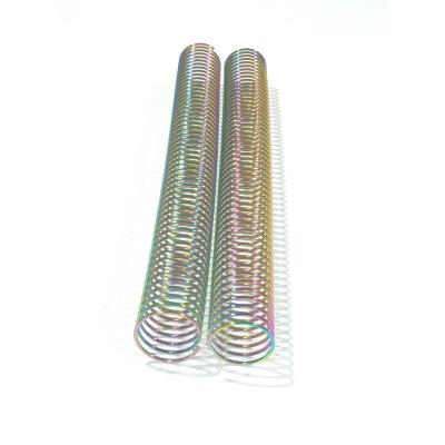 Cina Rainbow Single Loop Electroplated Metal Spiral Coils For Bookbinding in vendita
