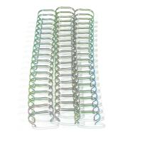 China Rainbow Double Metal Spiral Binding Wire With Electroplating for sale